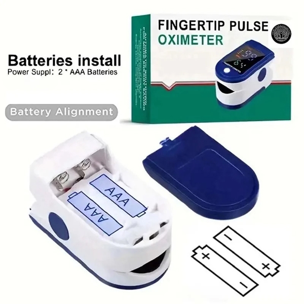 Portable Finger Pulse Oximeter: SpO2 & Heart Rate Monitor for Home Use ...